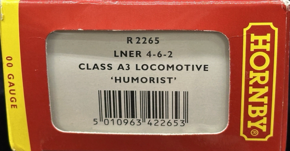 NIB HORNBY R2265 OO HUMORIST R 4-6-2 LNER CLASS A3 ROAD # 2751 - FREE ...