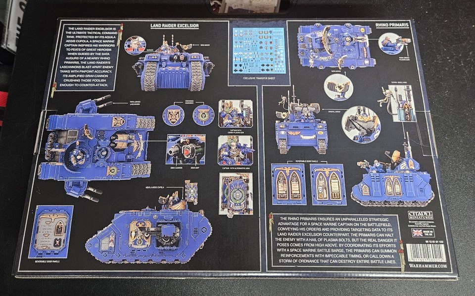 Warhammer 40K Space Marine HQ Command Tanks Warhammer World New Sealed ...