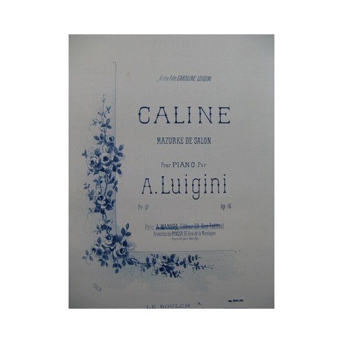 Luigini Alexandre Caline Mazurka Piano | eBay