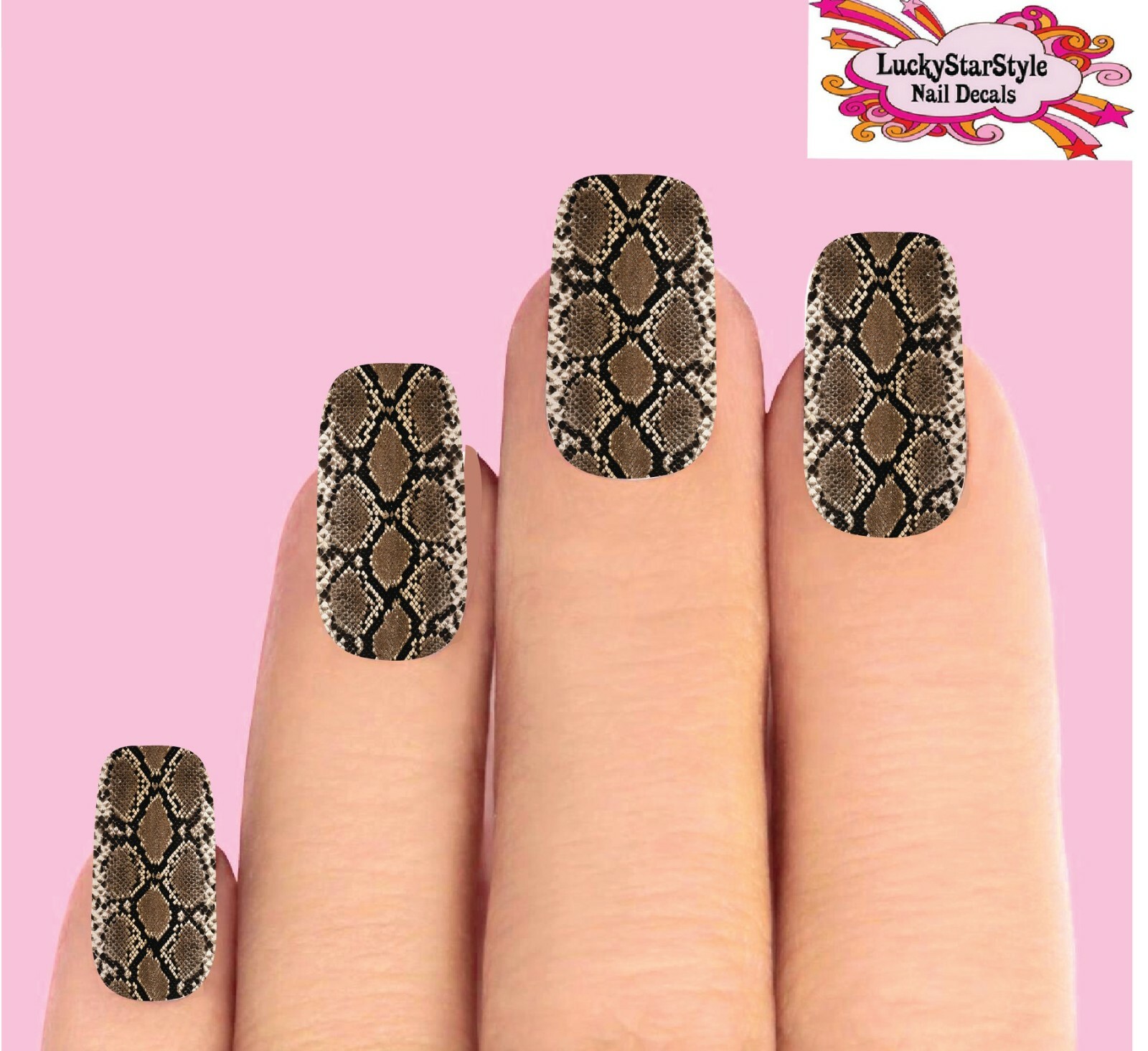 Waterslide Full Snakes Nail Decals Set of 10 - Snake Skin | eBay
