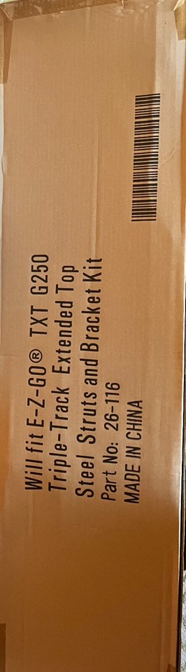 EZ GO TXT G250 Triple Track Extended Top Struts and Bracket kit part ...
