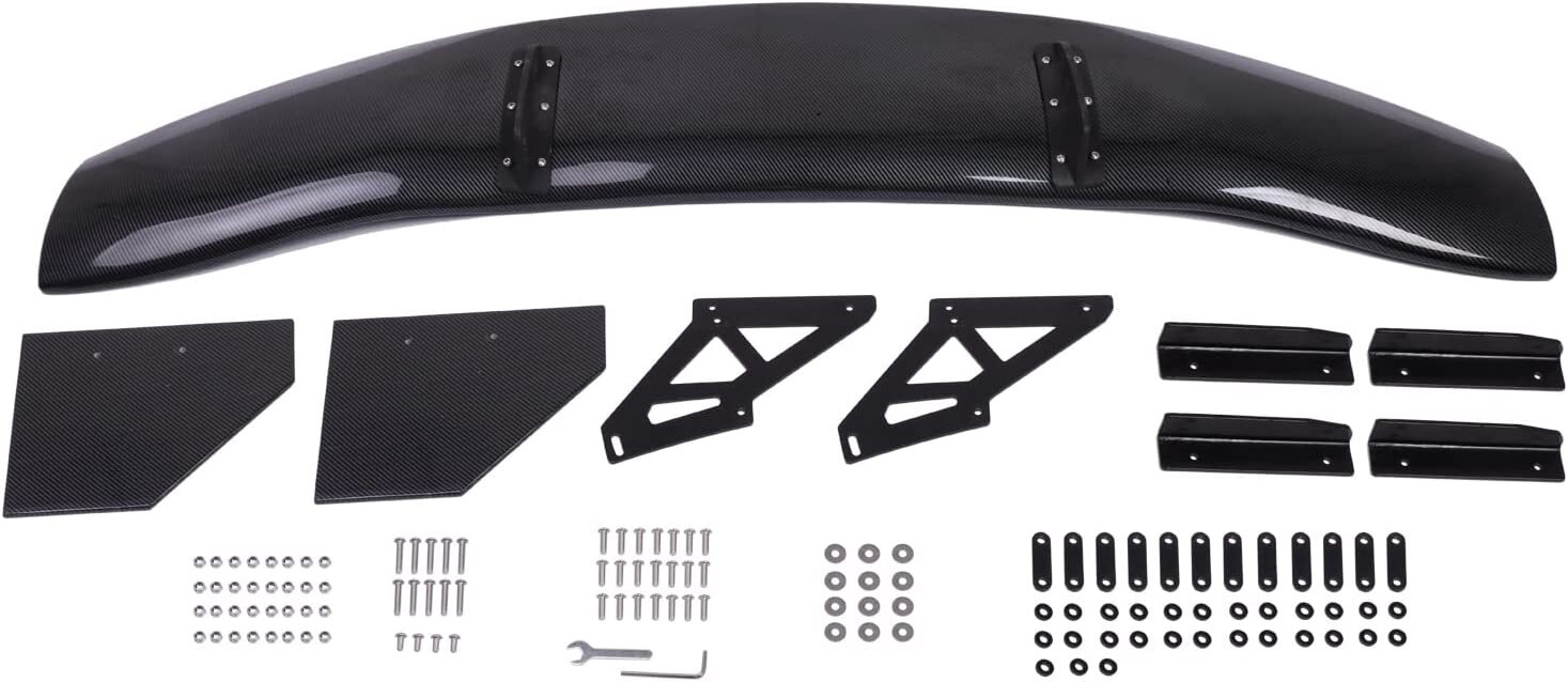 UNIVERSAL 57" WING DRAGON-2 STYLE GT TRUNK ADJUSTABLE SPOILER WING ...