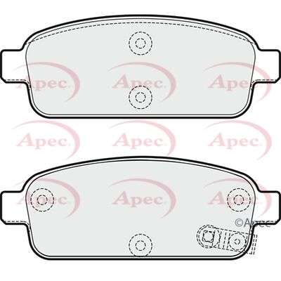 Brake Pads Set For Opel Cascada W13 1.4 Turbo Apec Rear 13300867 ...