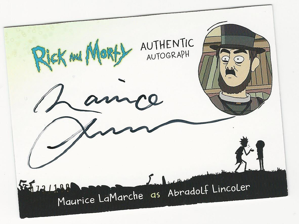 Maurice LaMarche / Abradolf Lincoler RICK AND MORTY Season 1 Autograph ...