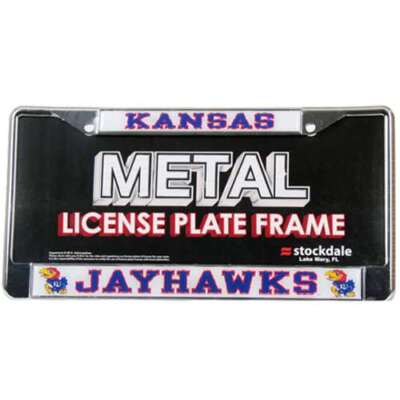 Kansas Jayhawks Metal License Plate Frame W/domed Insert | eBay