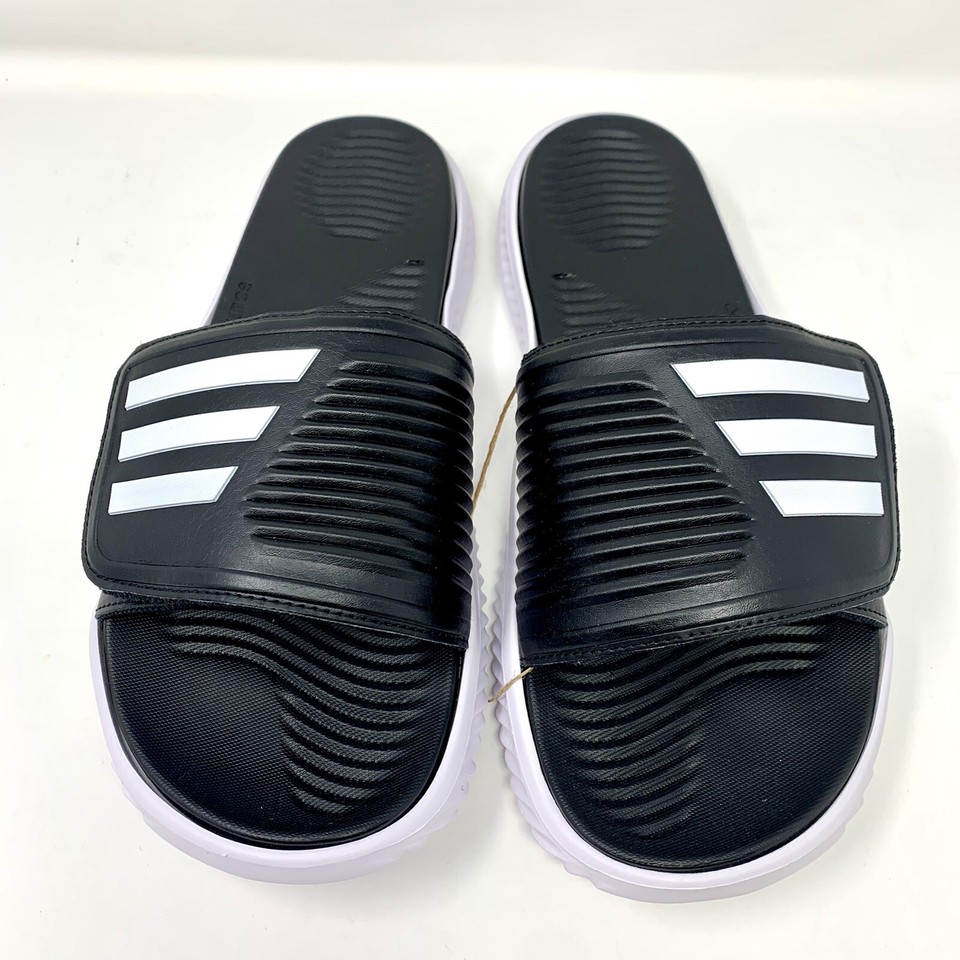 Adidas Alphabounce Slide 2.0 Sandals Black White Men’s 12 GY9415 | eBay