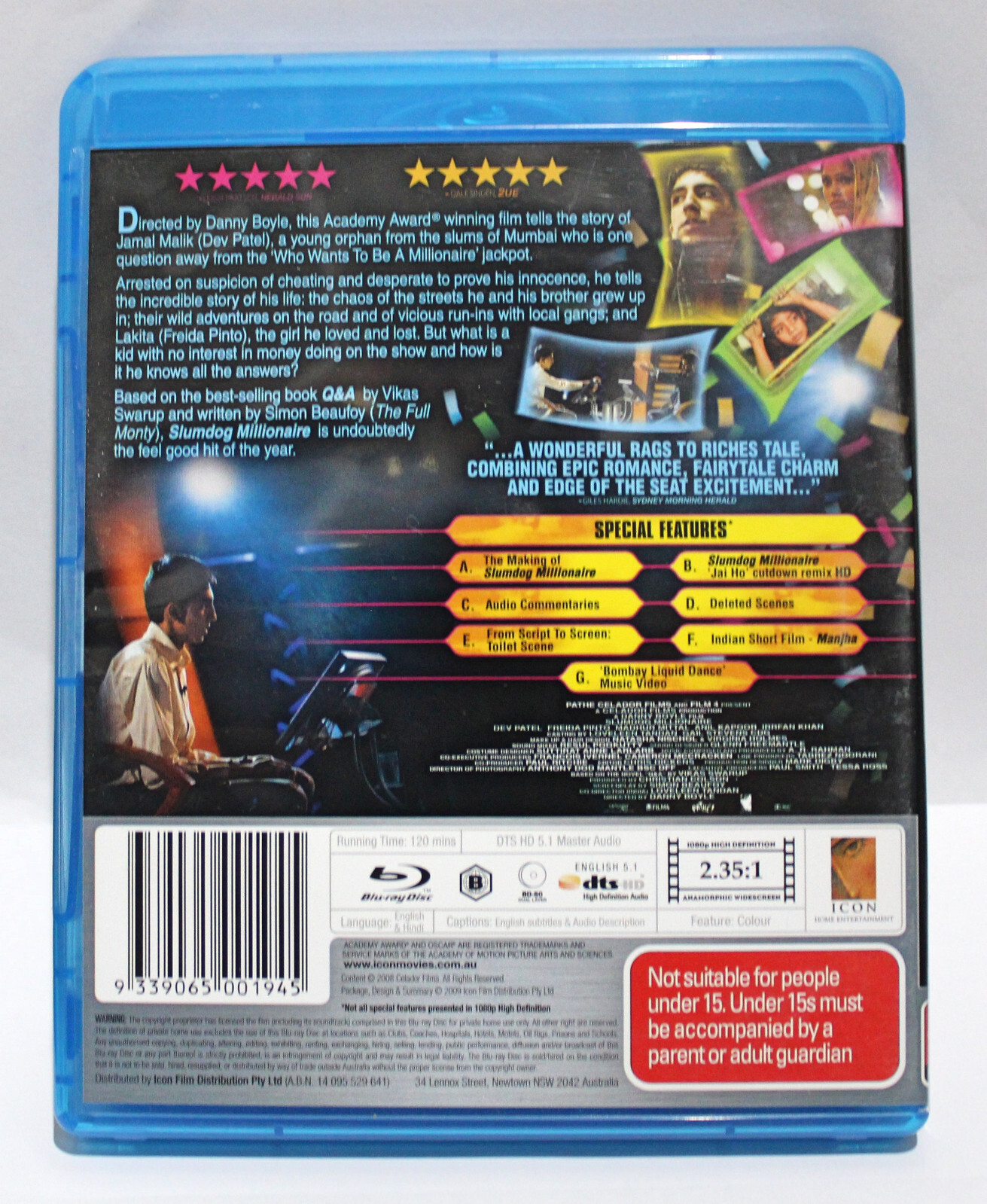 Slumdog Millionaire [Blu-ray Movie / Music Disc - Rated MA15+] | eBay ...