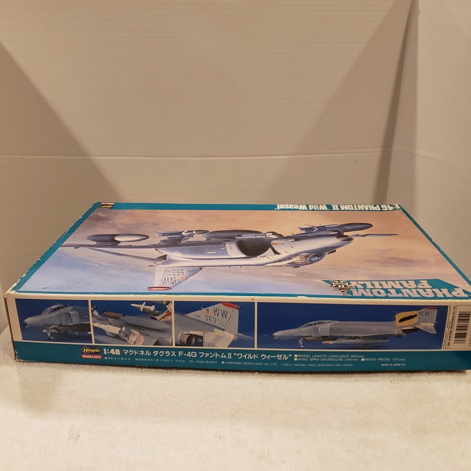 F-4G Phantom II Phantom Family Hasegawa 1:48 Model Kit P4 Wild Weasel ...