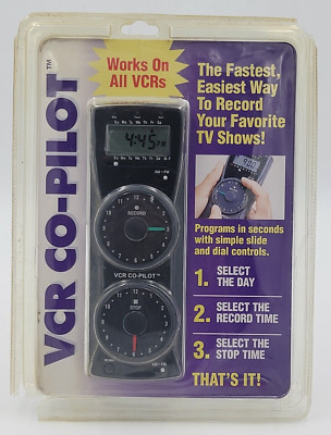 VCR Co-Pilot Remote Control Works on All VCRs - New | eBay