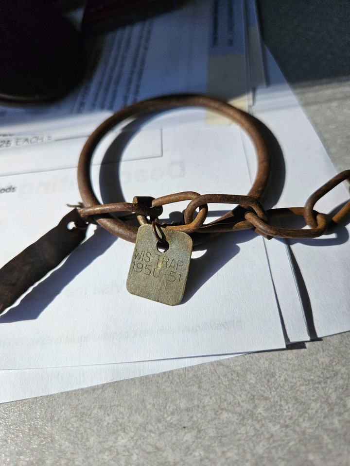 WISCONSIN WEBER JUMP TRAP 1 1/4", PROTT , WITH WI TRAP TAG, RARE | eBay