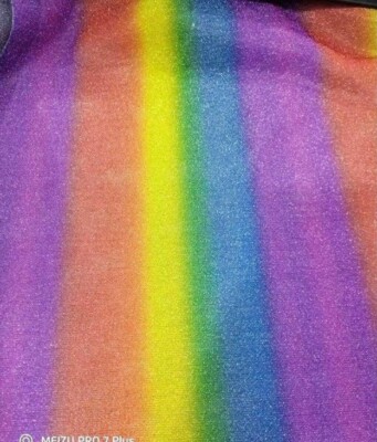 Mesh Rainbow Knit Fabric by the Yard for Apparel - Dress, Crafts ...