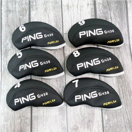 2024 PING New G430 Golf Iron Club Head Cover Black Neoprene 11pcs | eBay