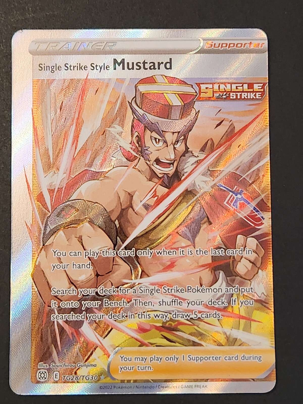Miscut Error: Pokémon TCG Single Strike Style Mustard Sword & Shield | eBay