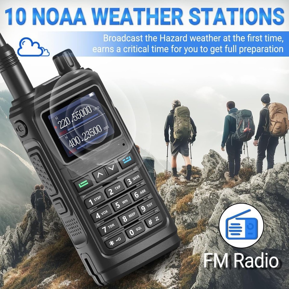 Digital Handheld Radio Scanner Fire Police VHF FM EMS Ham 2 Way ...