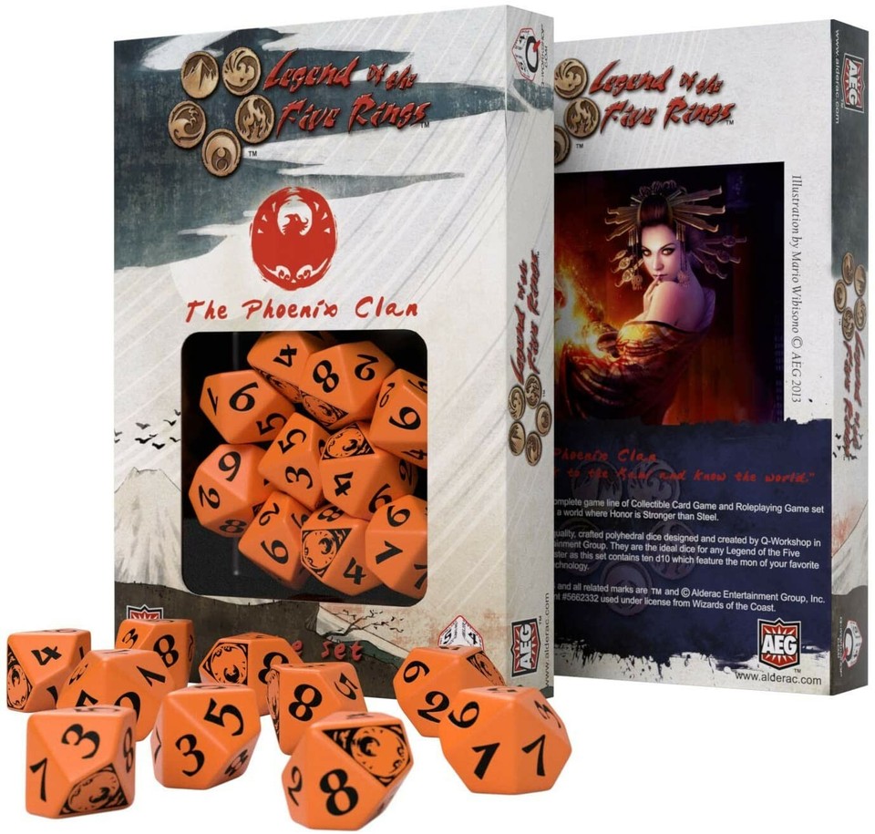 Legend of the Five Rings (L5R) Phoenix Clan Dice (D10) | Q-Workshop | eBay