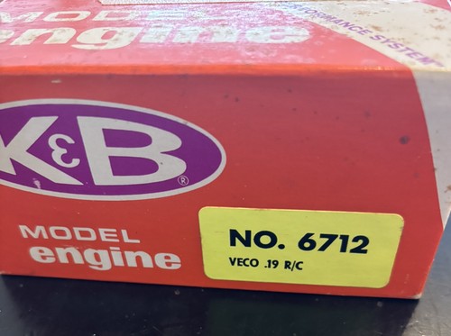 K&B Model RC Engine VECO . 19 No. 6712 with Muffler -Never Used | eBay