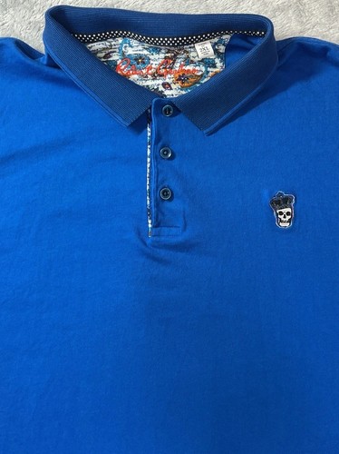 Robert Graham Embroidered White Skull Logo Golf Polo Men's XXL | eBay