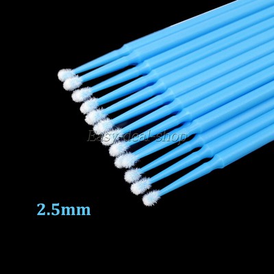 100 Pcs Dental Micro Brush Disposable Materials Tooth Applicators Regular 2.5mm | eBay