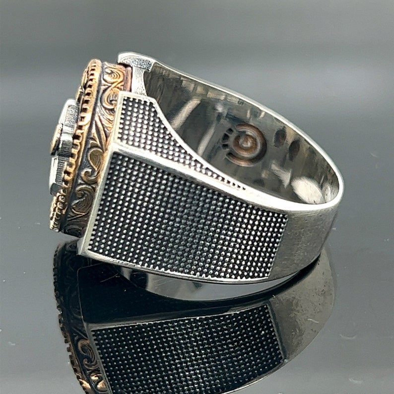 Silver Vintage Watch Silver Clock Ring Animated Clock Ring | eBay