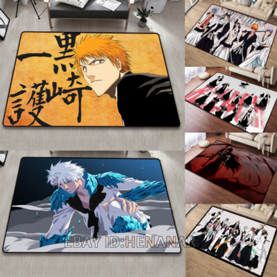 BLEACH Character Carpet Door Floor Mat Home Non-slip Area Rugs Kurosaki ...