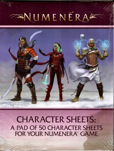 Numenera Character Sheets Pad of 50 Character Sheets | eBay