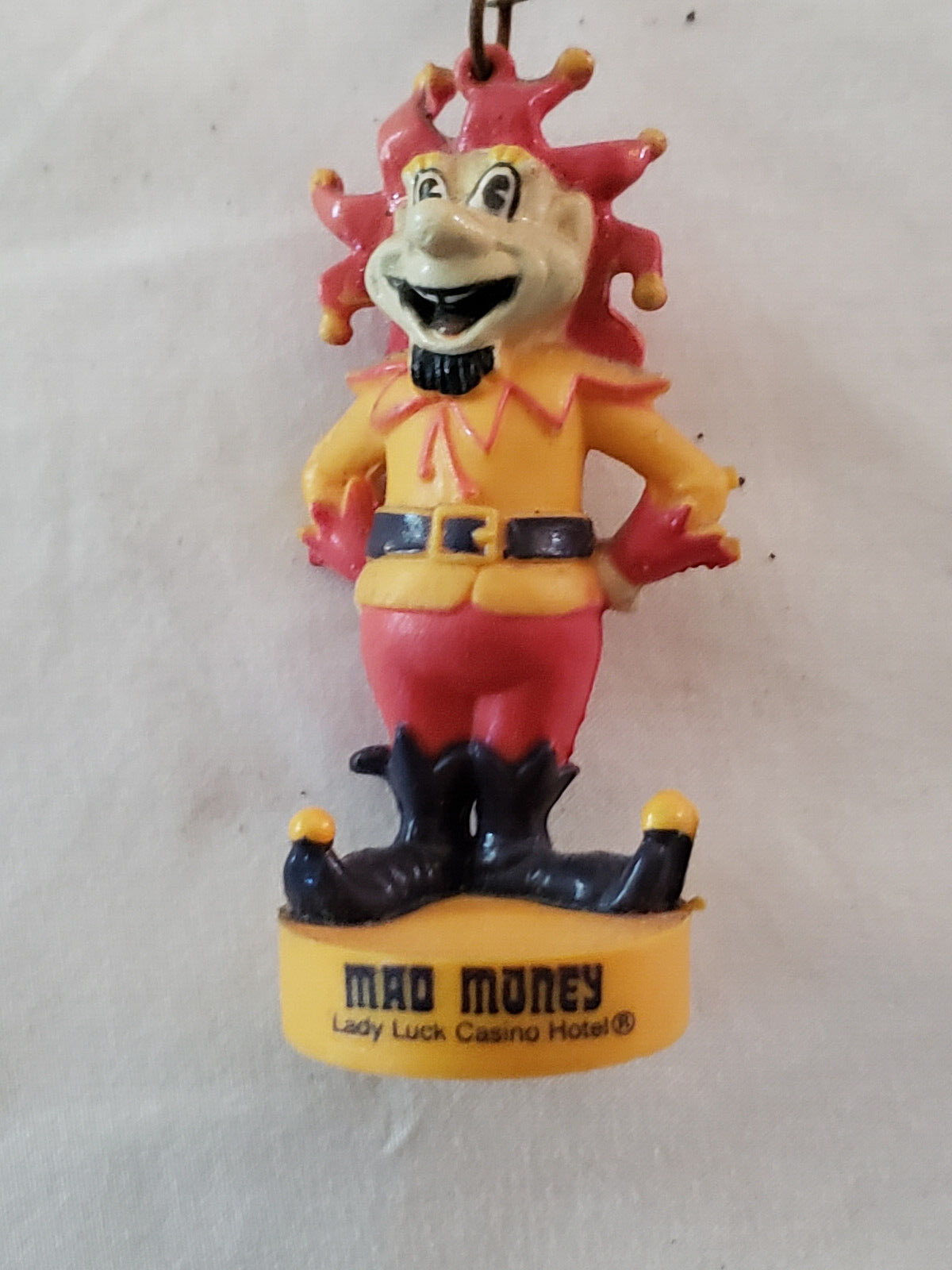 Keychain Key Ring Fob "Mad Money" Jester Lady Luck Casino Hotel Las ...