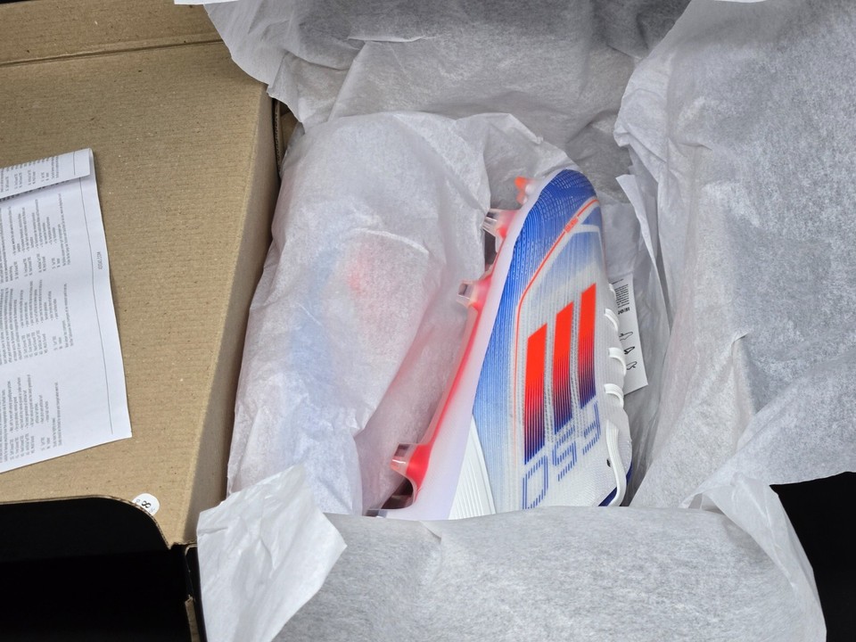 adidas F50 Pro FG Cloud Red White Blue Men's Multi Size Soccer Cleats ...