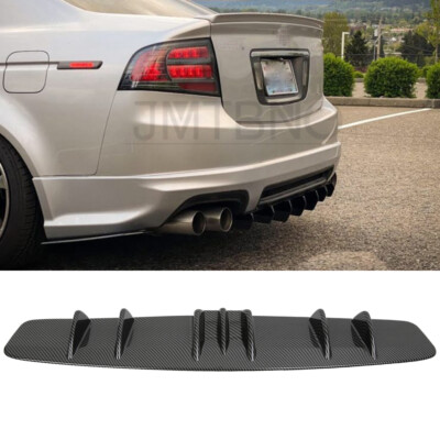 For 2004-08 Acura TL Rear Diffuser Fin Bumper Lip Splitter Spoiler ...