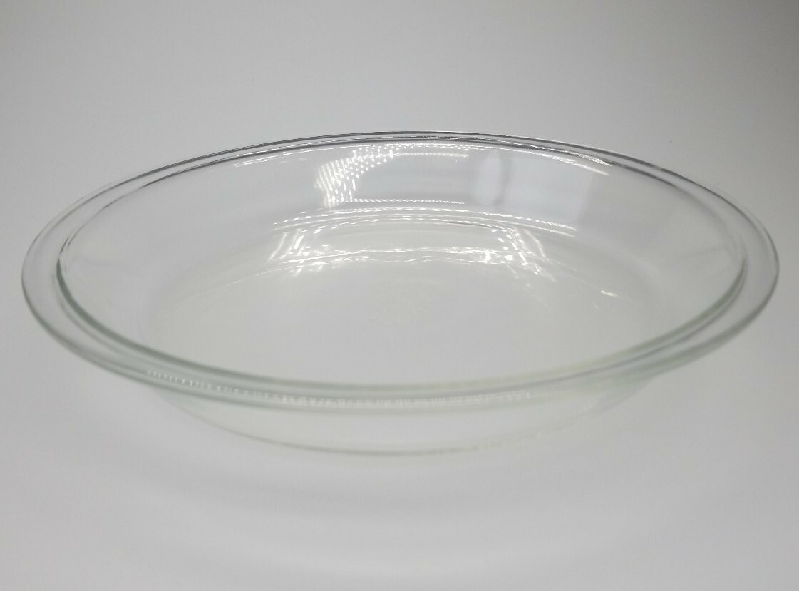 Pyrex Pie Pan Plate 209 9" Round Baking Dish Ovenware Clear Glass EUC ...