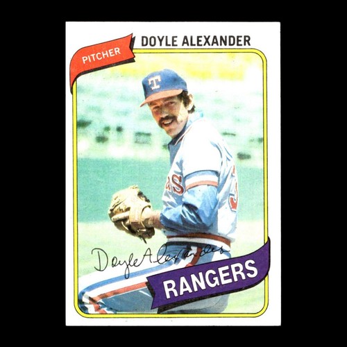 Doyle Alexander 1980 Topps Texas Rangers #67 Set Break GM 57 | eBay