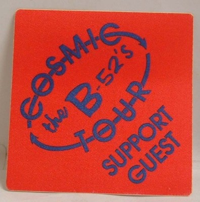 THE B-52's - VINTAGE ORIGINAL CONCERT TOUR CLOTH BACKSTAGE PASS ***LAST ...