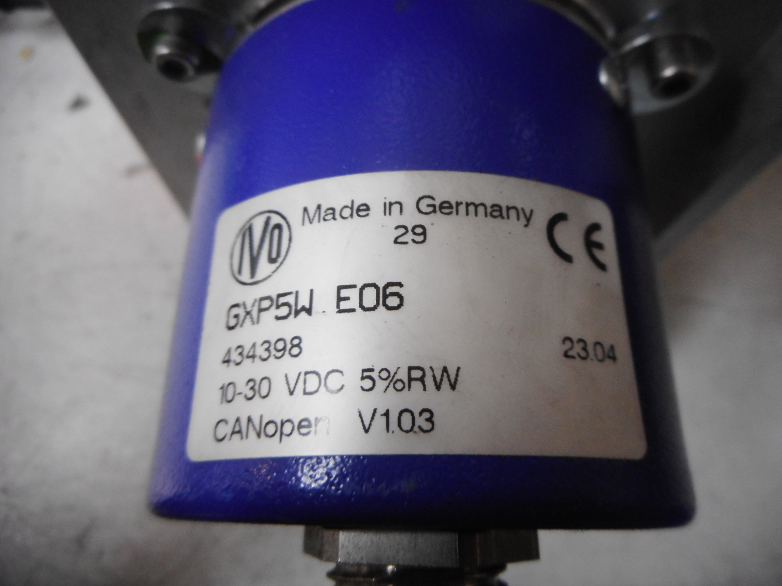 BAUMER IVO -- WIRE DRAW ENCODER 3000mm Length -- CAN OPEN ABSOLUTE ...