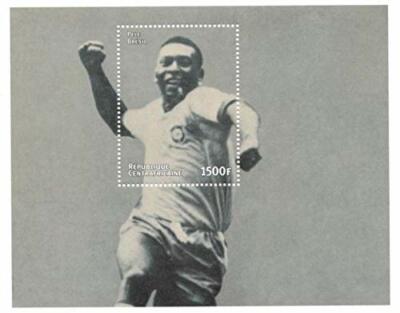 Central Africa 1998 - World Cup, Pele - Souvenir Stamp Sheet - Scott ...