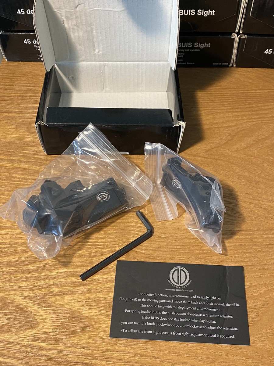 45 Degree Offset Sights Dagger Defense 45 Degree BUIS - Fiber Optic ...