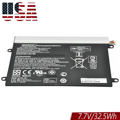 SW02XL New Battery For HP X2 10-P018WM 859517-855 HSTNN-IB7N 859470-1B1 ...