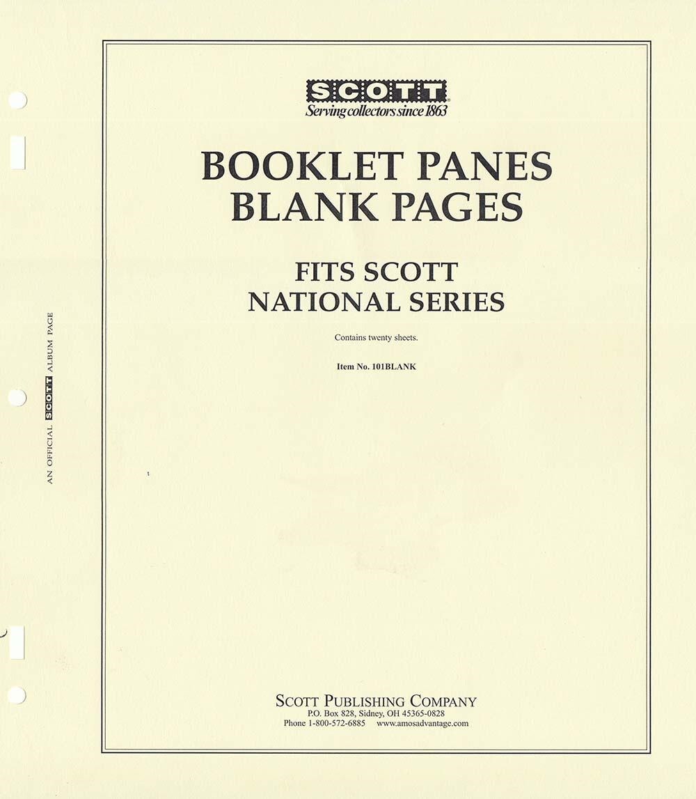 Scott US Booklet Panes Blank Pages For Scott Albums Pack of 20 White ...