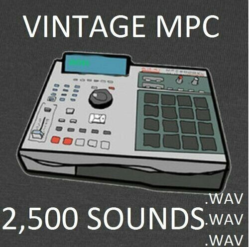 Vintage Akai MPC Drum Sounds 2,500 Samples Kit Pgm Wav 60 3000 2000 xl ...