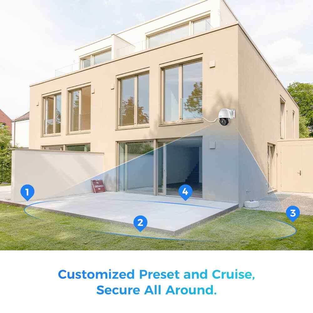 Reolink 4K PoE Outdoor Surveillance Security PTZ IP Speed Dome Camera ...