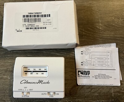 Coleman Thermostat RVP T-STAT WALL 24V 7330B3441 AR7812 | eBay