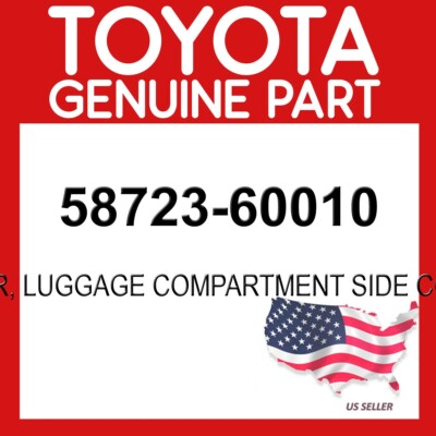 Toyota Genuine 58723-60010 Protector Luggage Comp Side Cover NO1 ...