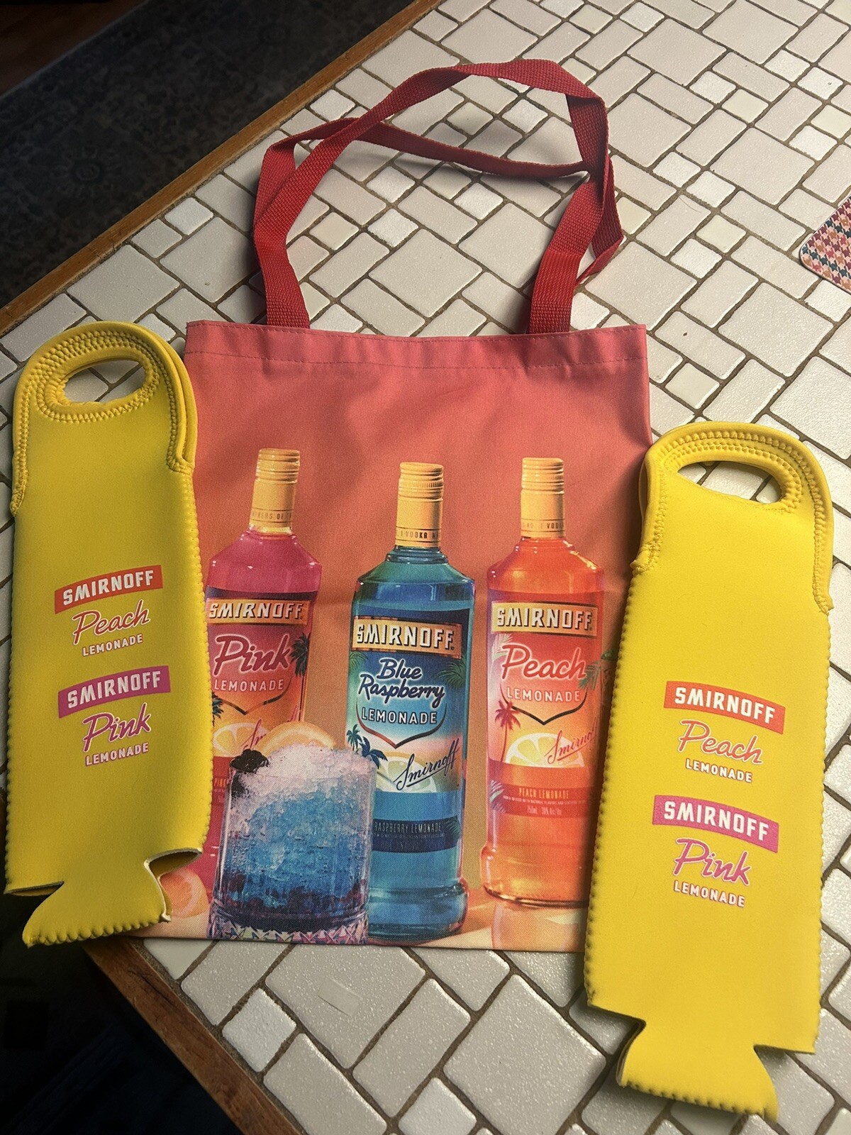 Smirnoff Vodka Lot - 2 Thermal Bottle Bags & 1 Pink Reusable Bag | eBay