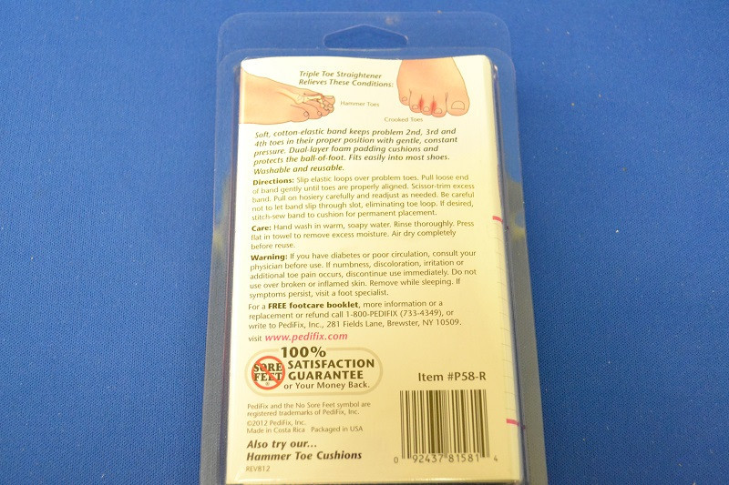 PediFix Budin Splint Triple / Three Hammer Toe Corrector Straightener ...