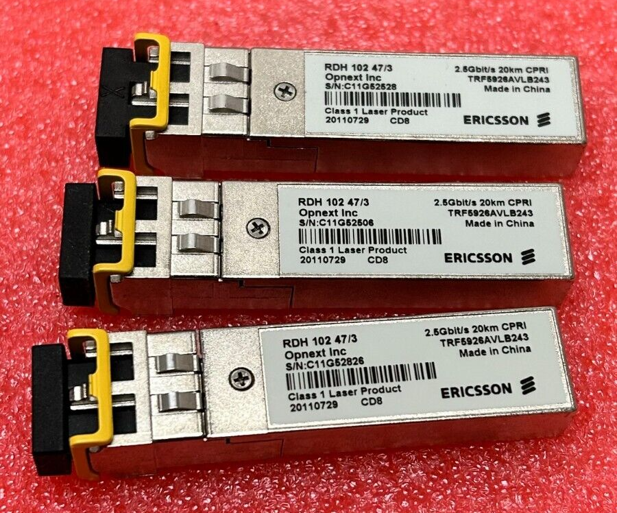 Ericsson RDH 102 47/3 SFP Fiber Transceiver 2.5Gbit/s 20km | eBay