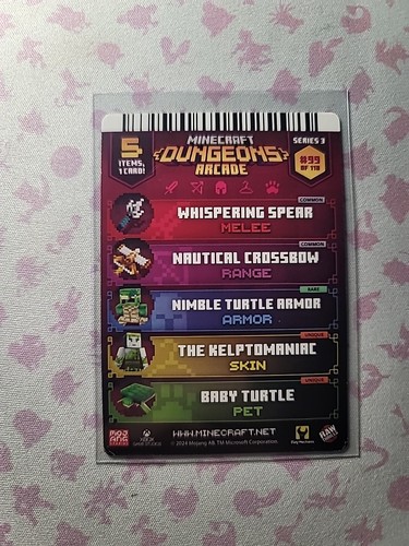 Minecraft Dungeons Arcade Series 3 (#99 Hero: The Kelptomaniac) FOIL ...