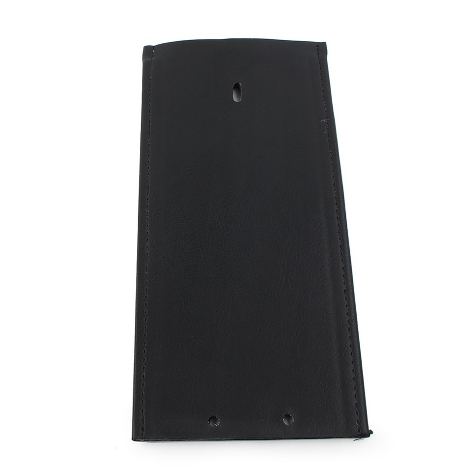 Black Plain Leather Gas Tank Panel Bib No Design Simple Smooth For ...