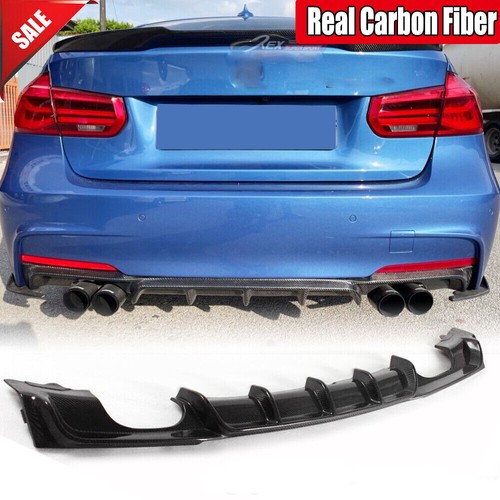 Real Carbon Rear Bumper Diffuser Lip For BMW 3 Series F30 M-Sport 325i ...