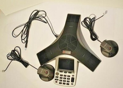 POLYCOM CX3000 HD VOICE IP CONFERENCE PHONE MS LYNC 2201-15810-001 WITH ...