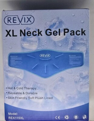 REVIX XL Neck Ice Pack for Injuries Reusable Neck Cooling Wraps for ...