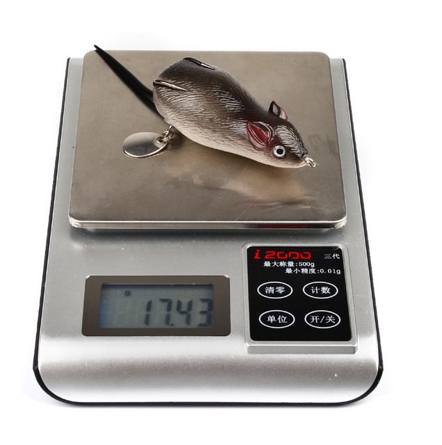 5*Soft Mice Bait Rat Lure Mouse Top Water floating Fishing Lure Bass ...