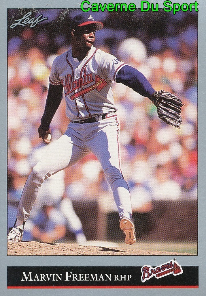 110 MARVIN FREEMAN ATLANTA BRAVES BASEBALL CARD LEAF 1992 | eBay
